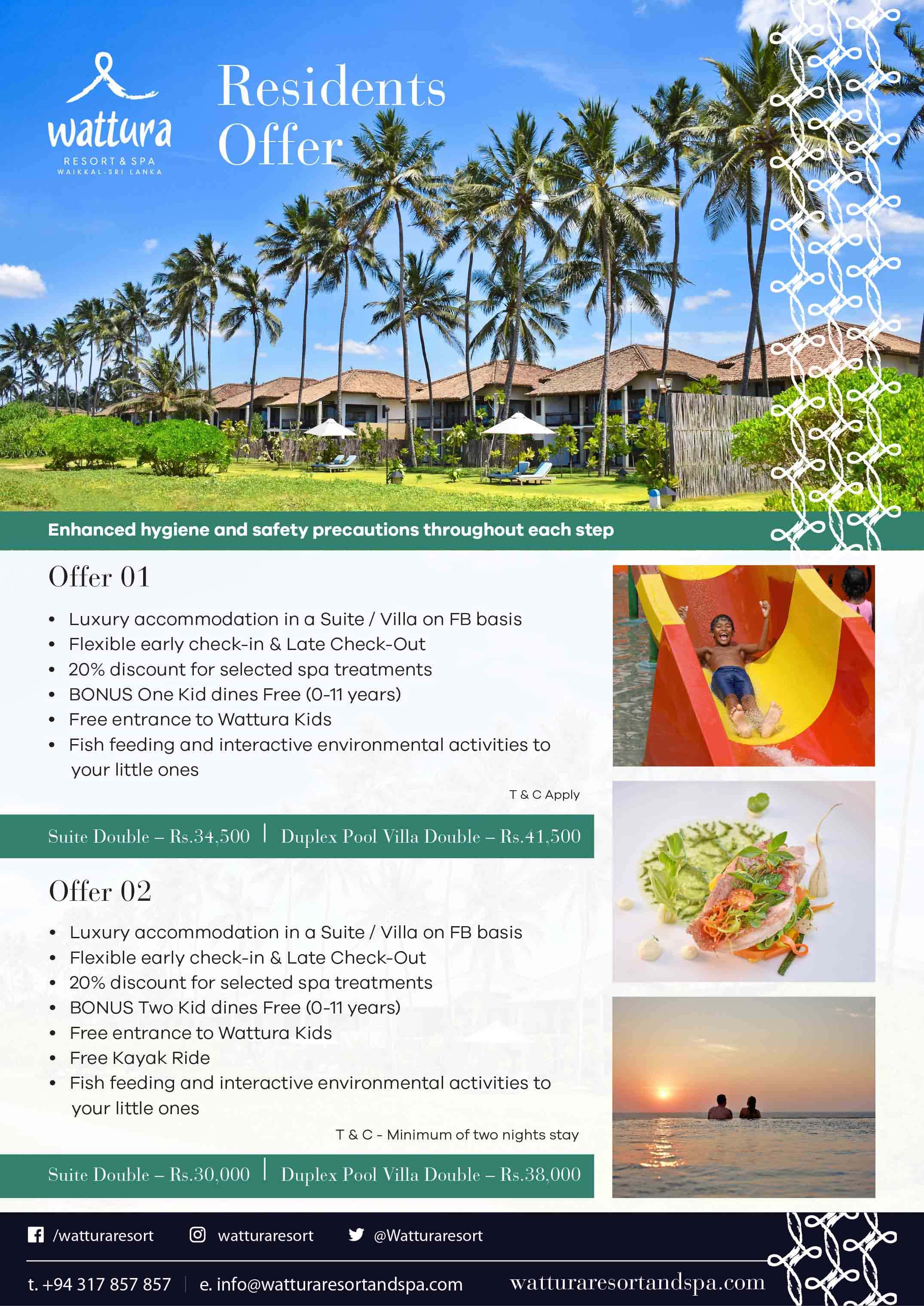 Waikkal Hotel | Local Offers | Wattura Resort & Spa